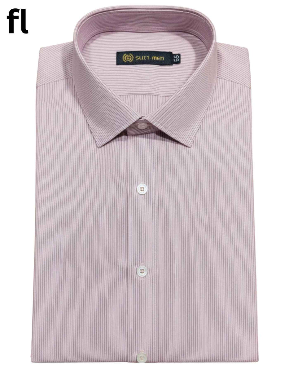Pink Stripe Formal Shirt Premium – Formals Looks